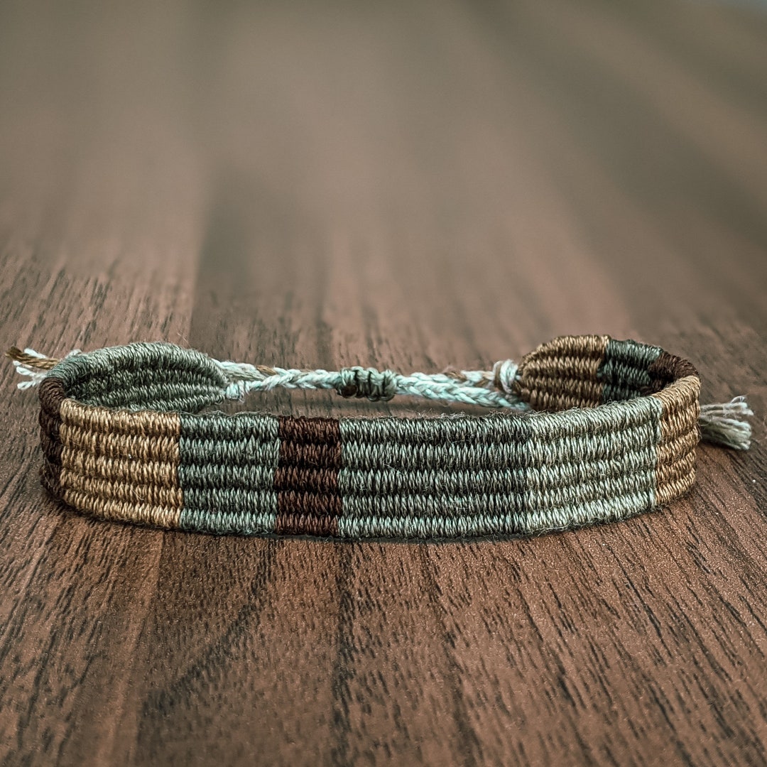 Handwoven Bracelet, Minimalist Fabric Woven Bracelet, Textile Jewelry ...