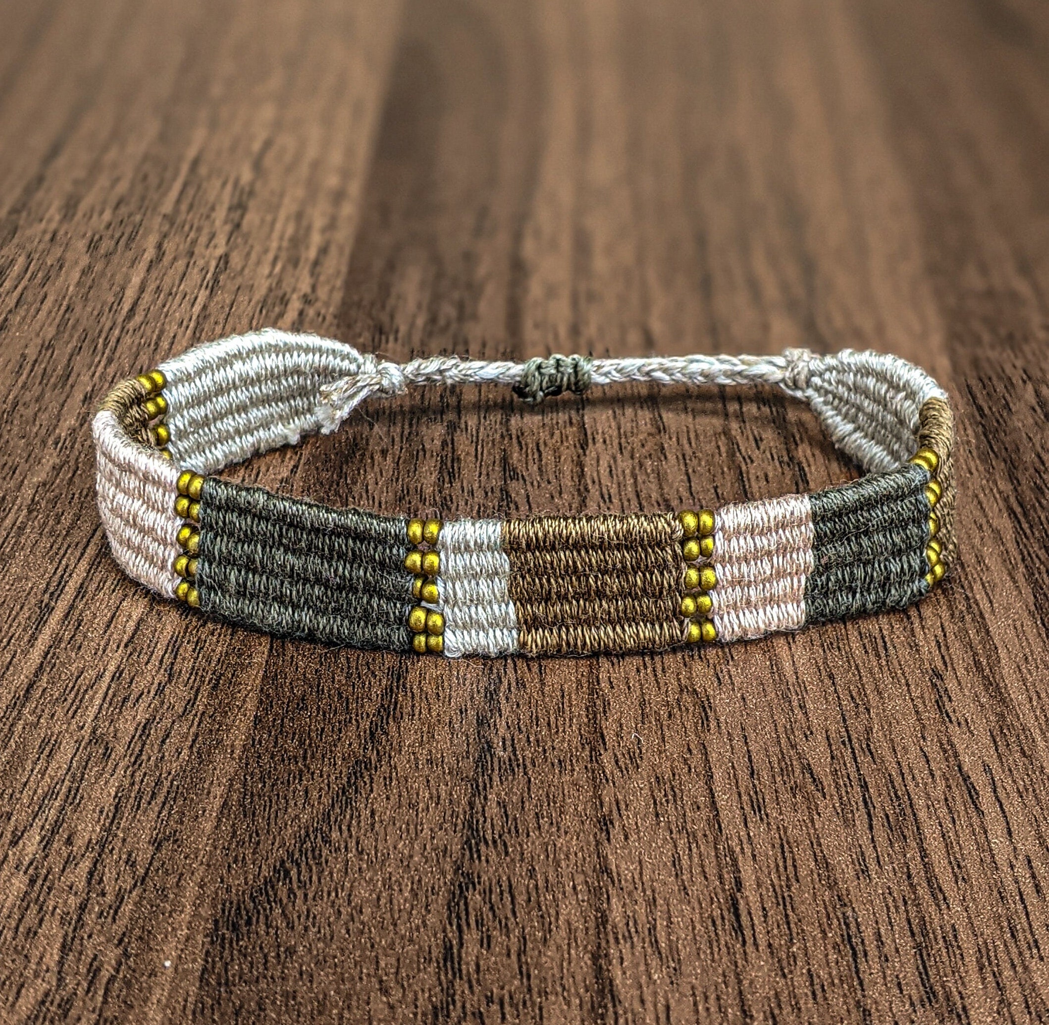 Handwoven Bracelet, Minimalist Bracelet, Woven Jewelry, Loom Woven ...