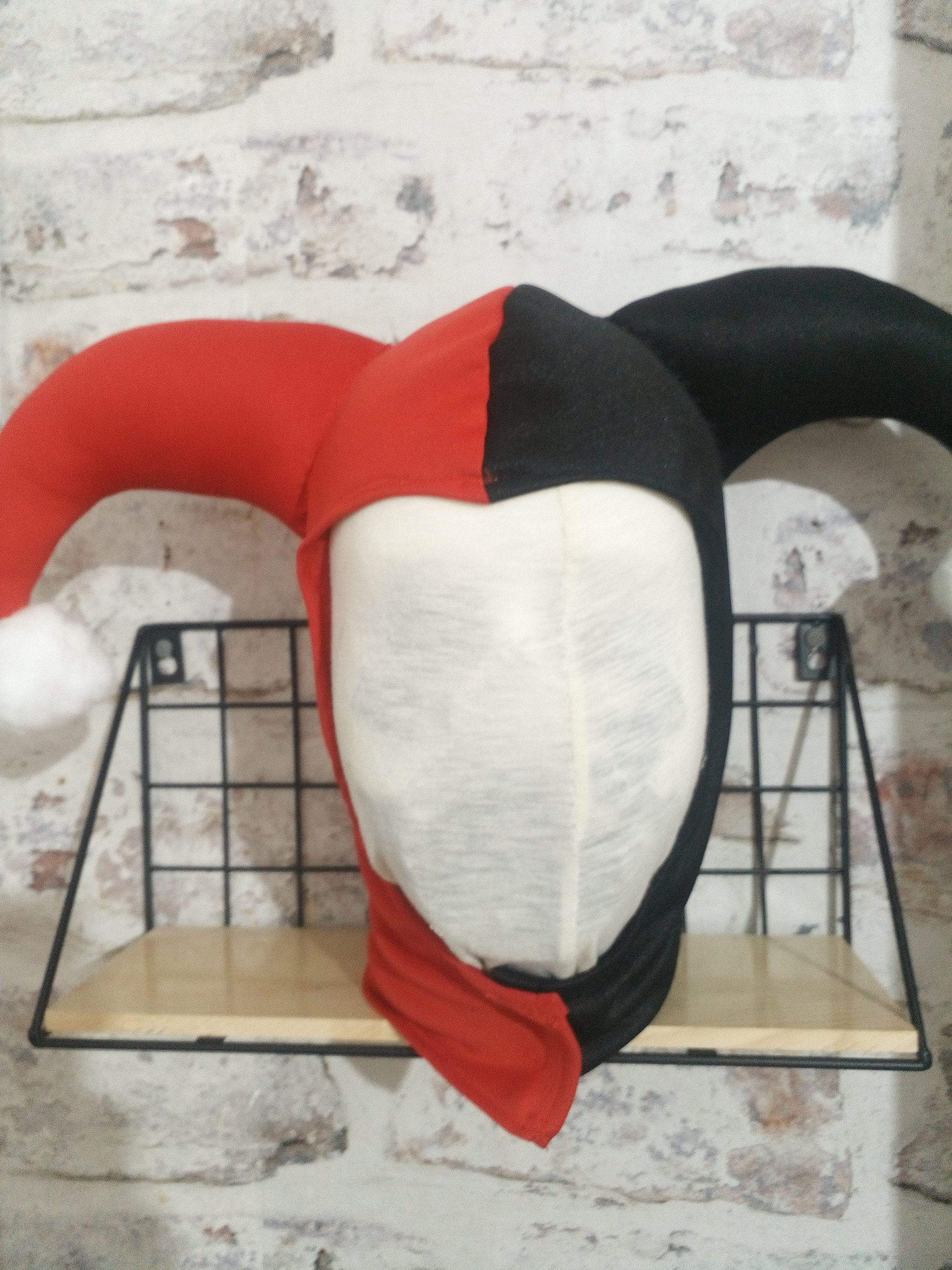 Women's Red and Black Jester Cowl and Neck Ruff - Etsy