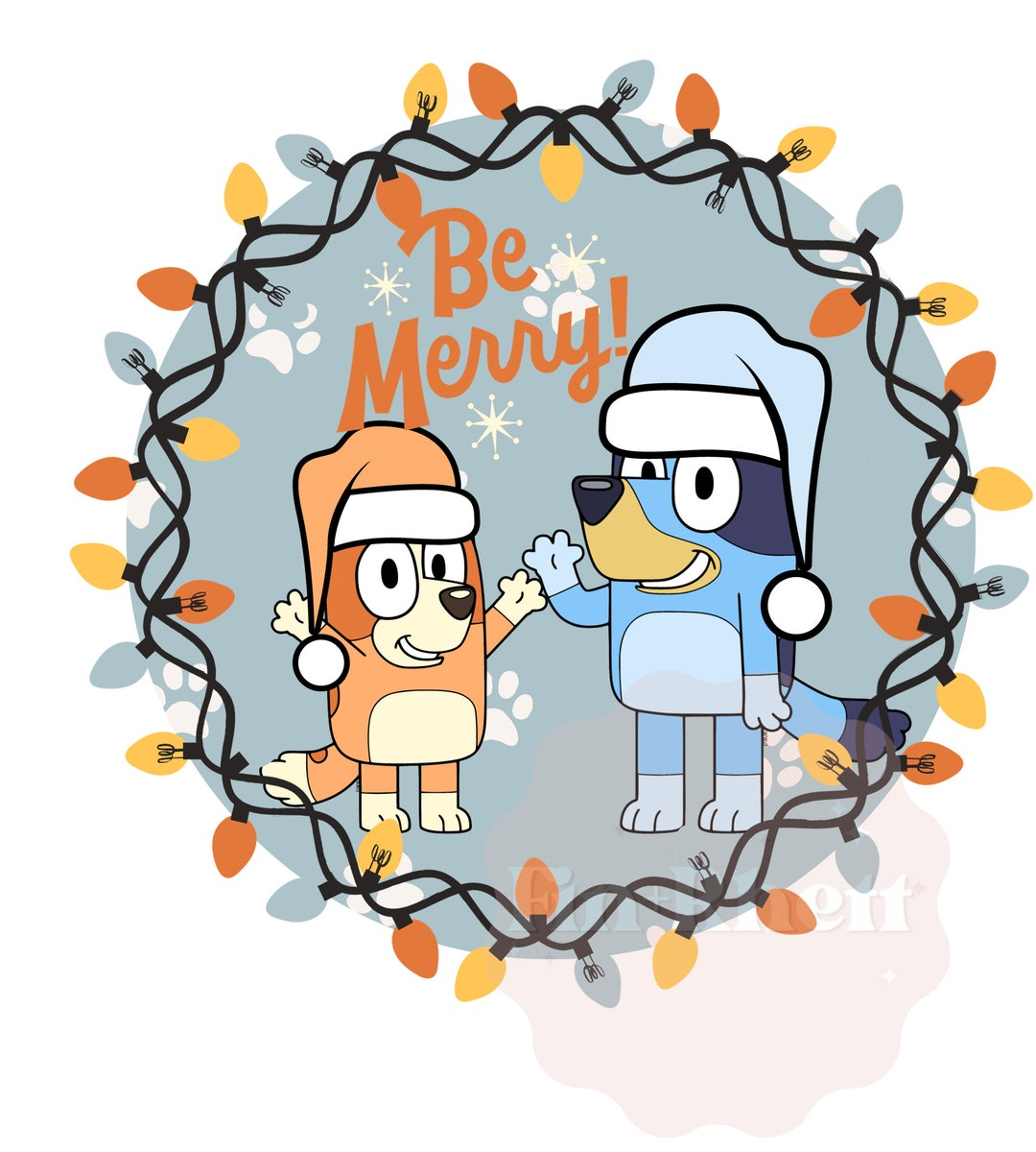 Bluey et Bingo Noël Bluey Christmas PNG Digital Bluey - Etsy France