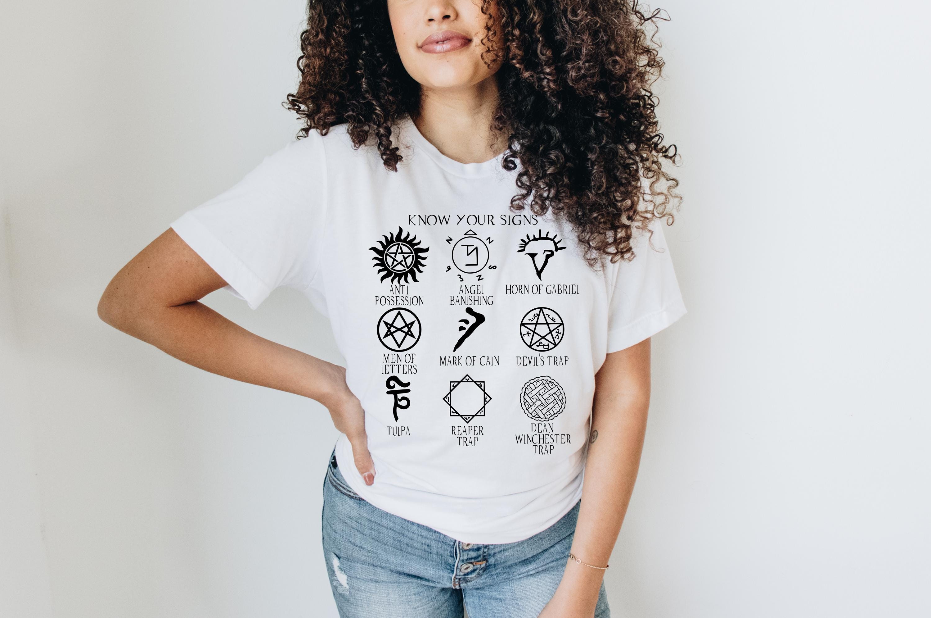 Supernatural Symbols Shirt | Know Your Signs | Supernatural Signs and ...
