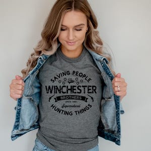 Supernatural T Shirt | Supernatural Shirt | Winchester Brothers T Shirt ...