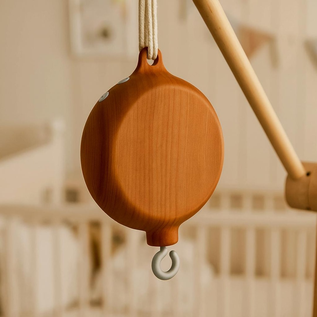 Wood Color Baby Mobile Music Box, 35 Lullabies, Rotating Crib Motor - Etsy