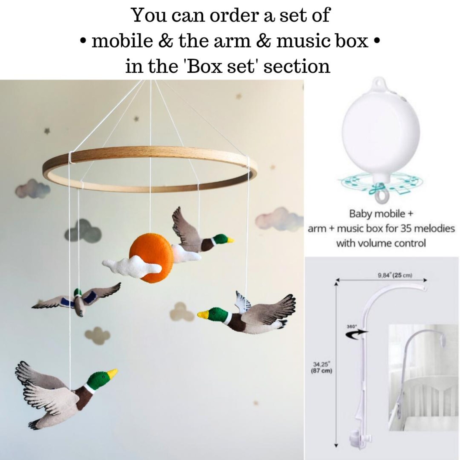 Duck Hunting Baby Mobile. Mallard Duck Mobile. Duck Nursery Decor ...