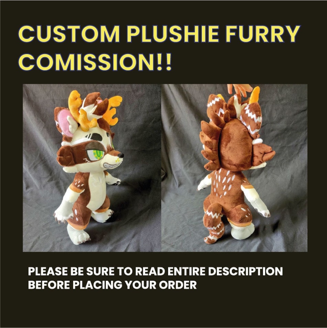 Custom Commission Furry Plushie , Read the Description.do Not Buy This ...