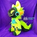 Protogen Furry Fursuits Plushie Cute Pattern Plush Toy Plush Sewing ...