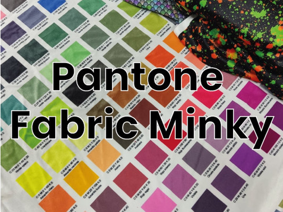 Pantone on Minky Fabric - Etsy