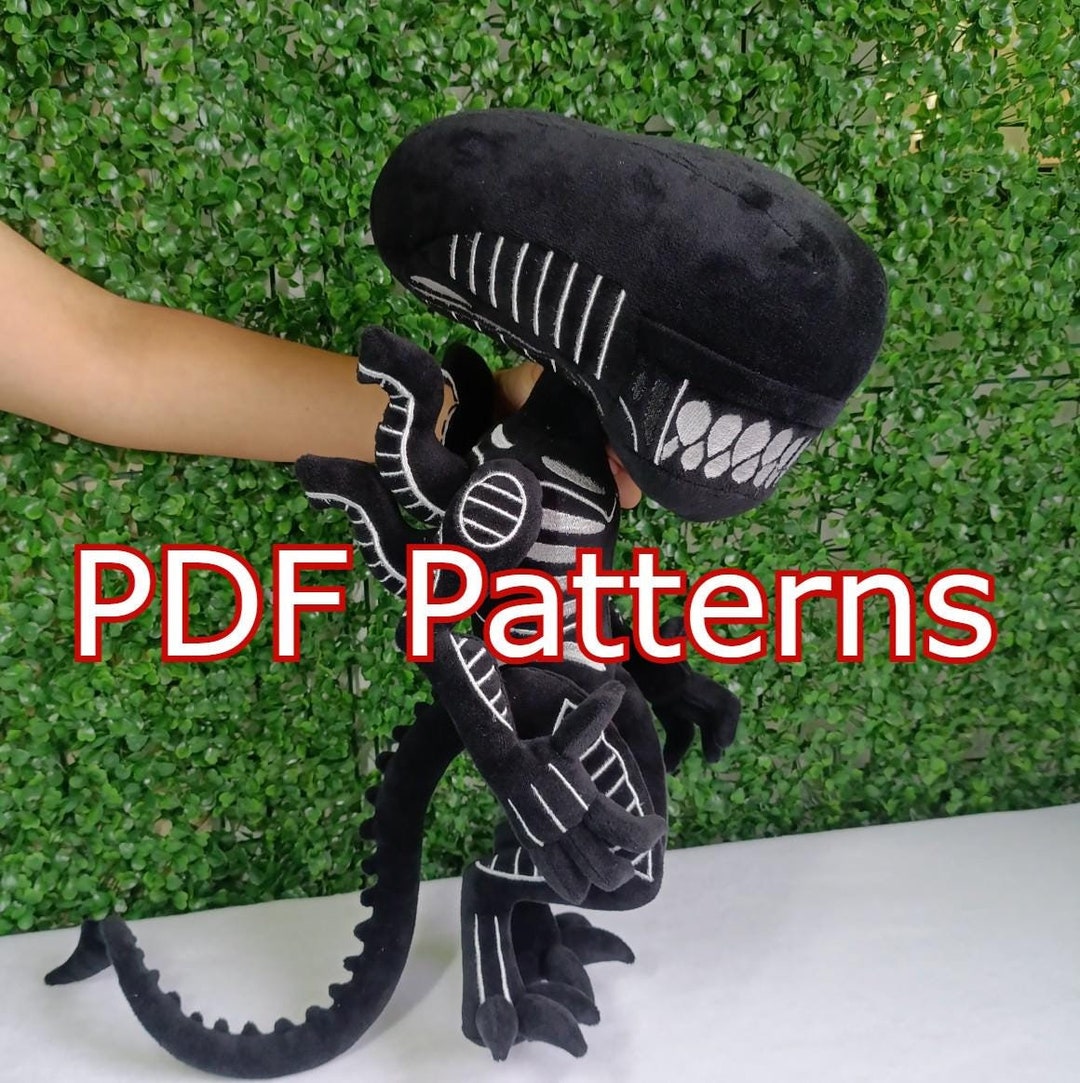 Alien Xenomorph Plushie Sewing Pattern PDF Gif Cute Plushie - Etsy ...