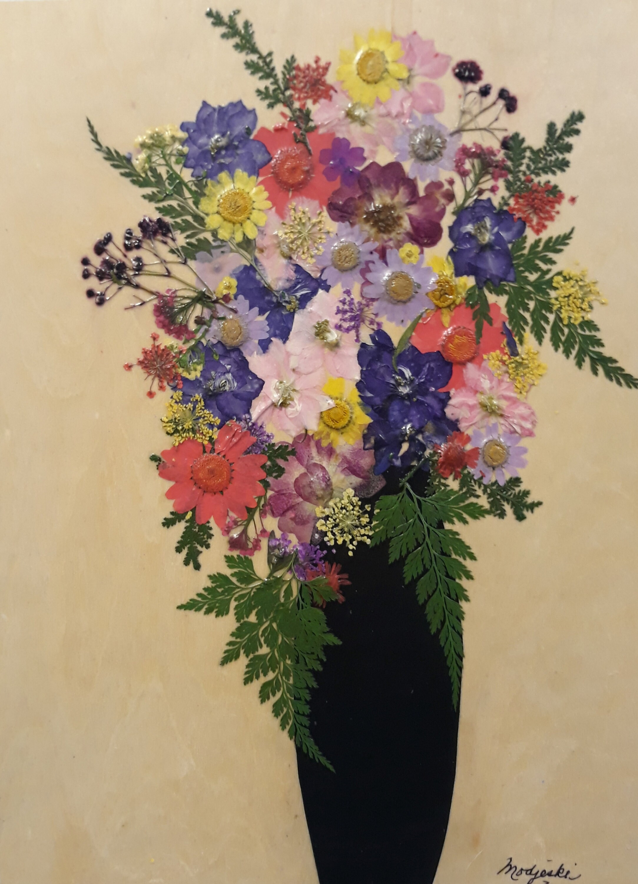 Original Pressed Flowers Floral Collage - Etsy UK