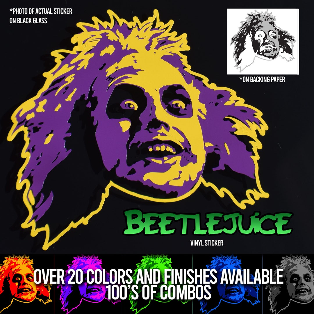 Beetlejuice/vinyl Decal/vinyl Sticker/michael Keaton/laptop Stickers ...