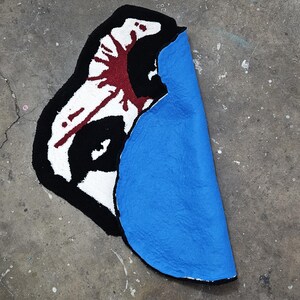 Crimson Ghost Rug. Blood Splattered Area Rug. Punk Rock Aesthetics ...