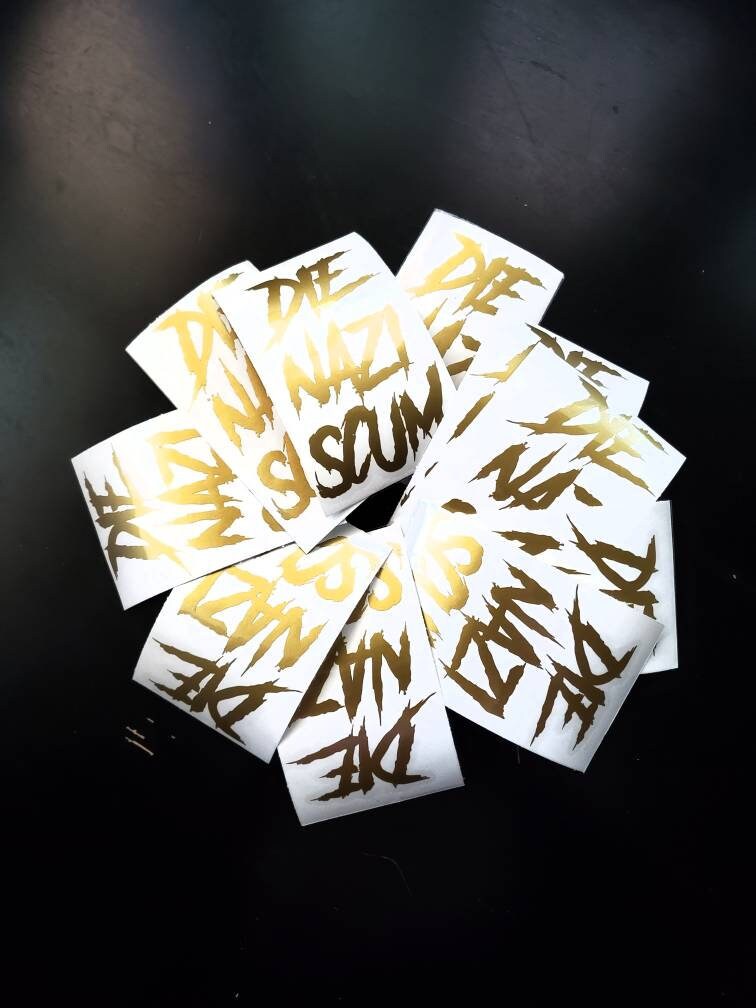 Die Nazi Scum/vinyl Decal/vinyl Sticker/anti Nazi/anti | Etsy