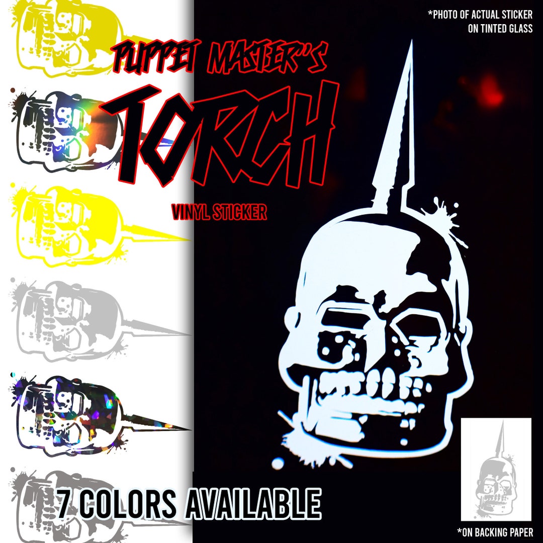 The Puppet Master Sticker/torch/vinyl Sticker/horror Movie Sticker ...