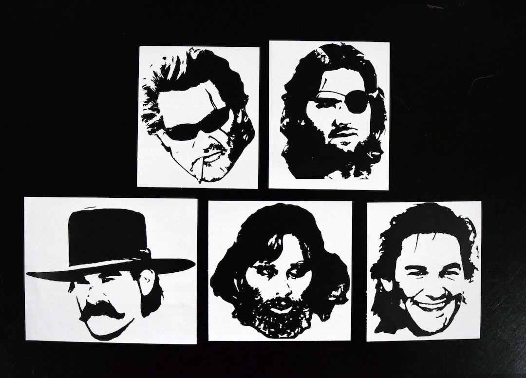 The Kurt Russell All-star Sticker Pack/5 Waterproof Decals/kurt Russell ...
