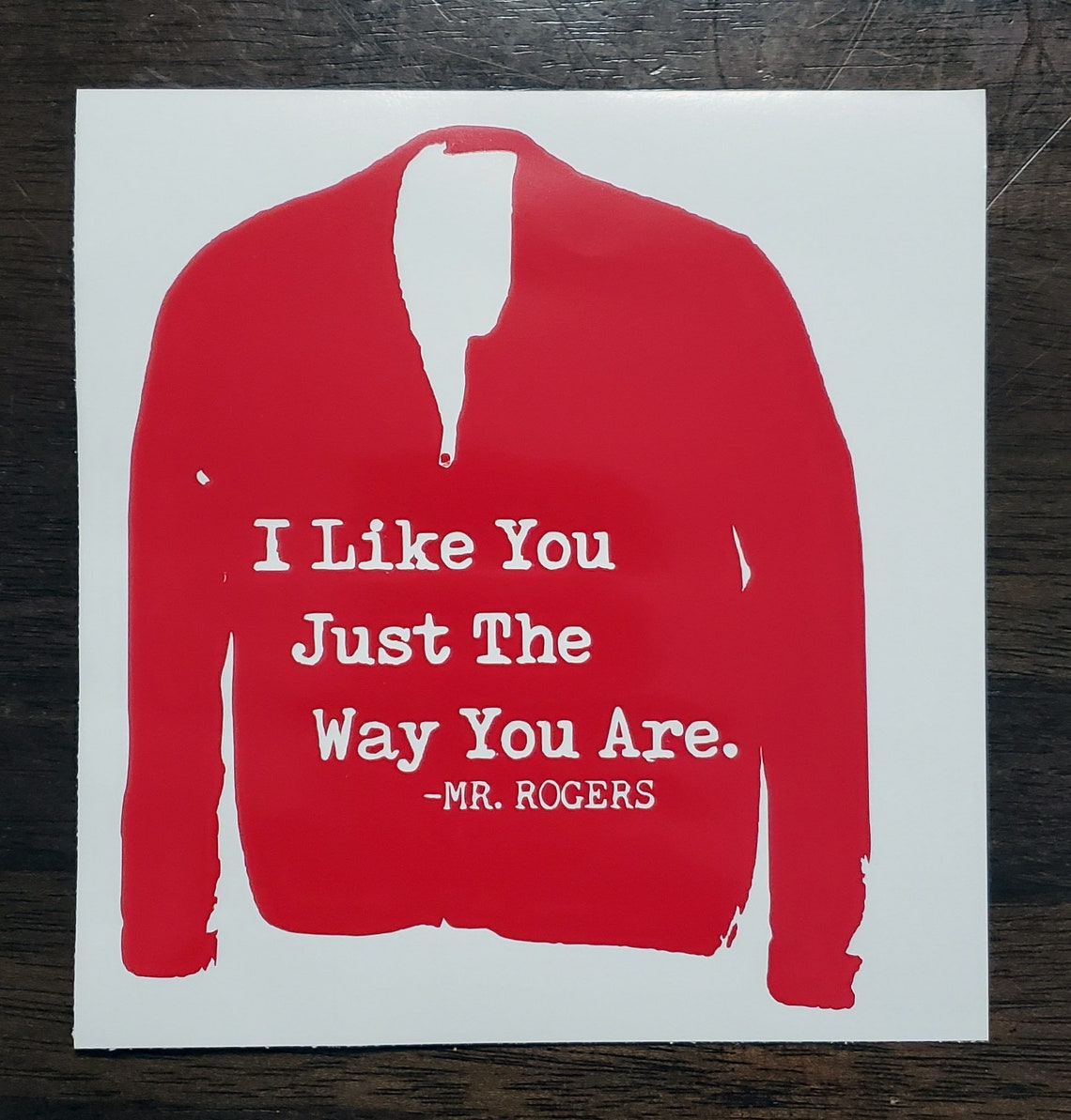 The Mr Rogers Sticker/motivational Quote/mr Rogers Quote/fred - Etsy