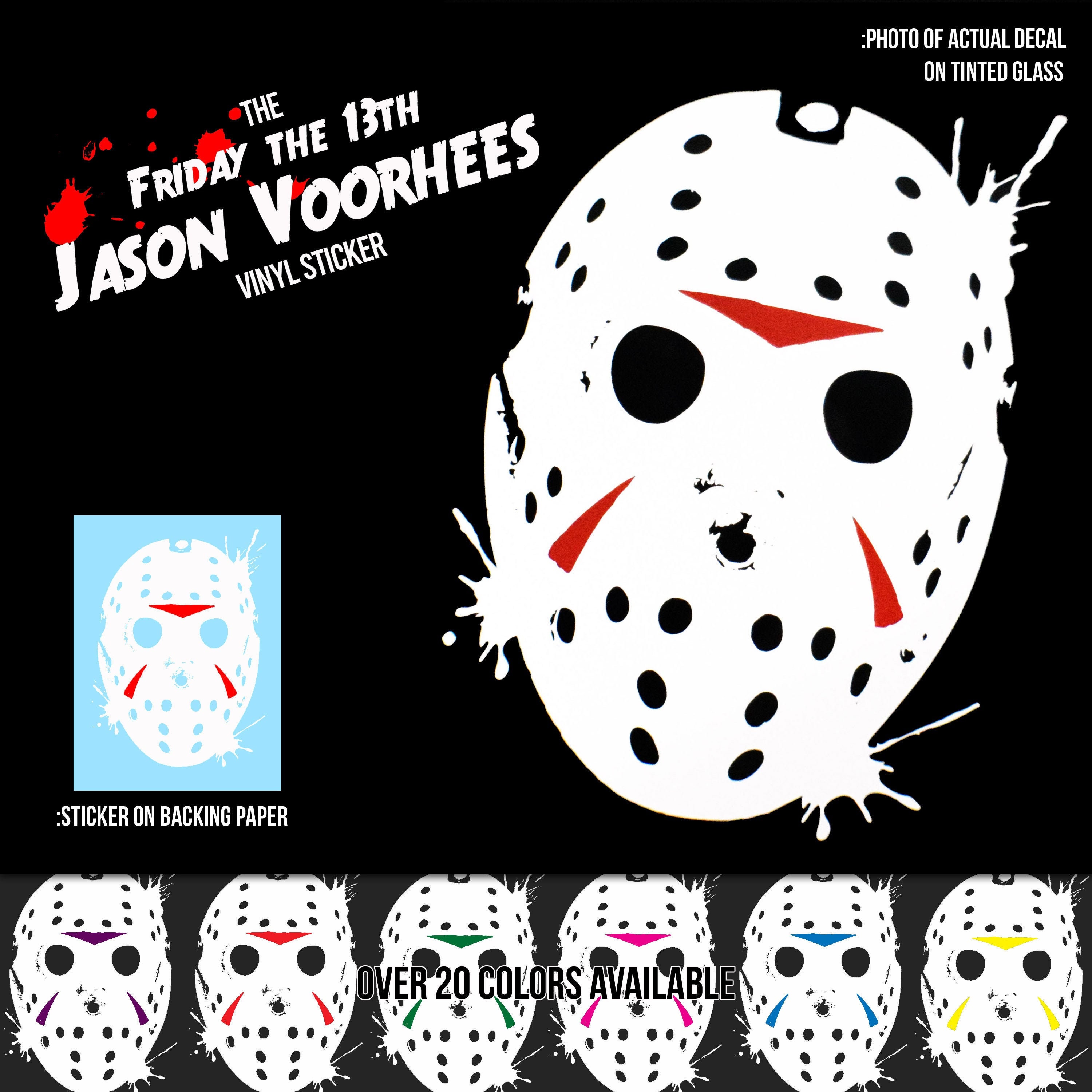 Jason Voorhees/vinyl Decal/friday the 13th/hockey - Etsy