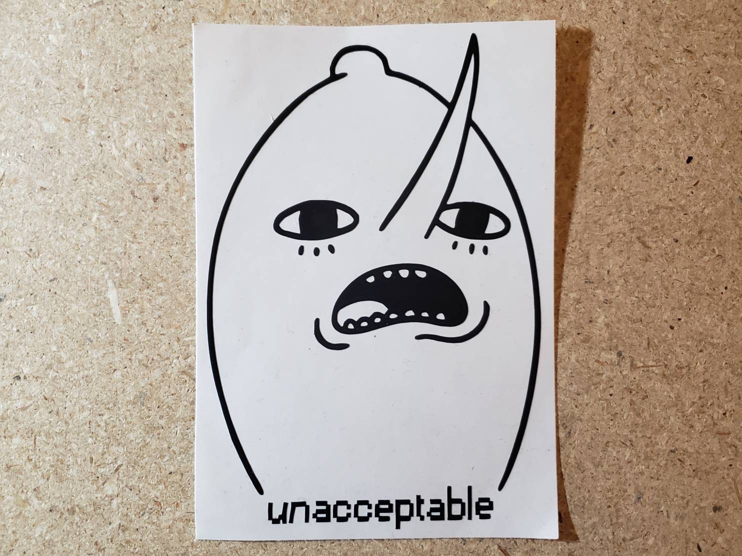 The Lemongrab Unacceptable Vinyl Decal/Earl of Lemongrab/vinyl | Etsy