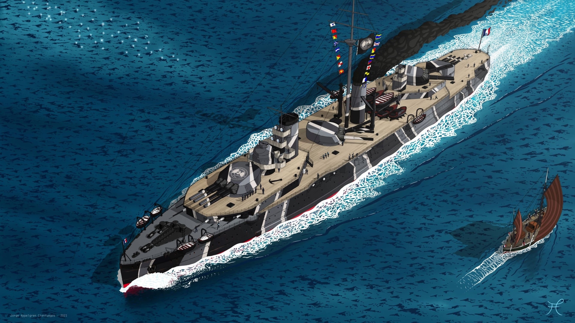 French Battleship Lyon (alternate Camo) - Etsy UK