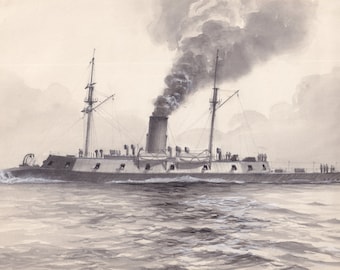 HMS Thunderchild With Statistics - Etsy