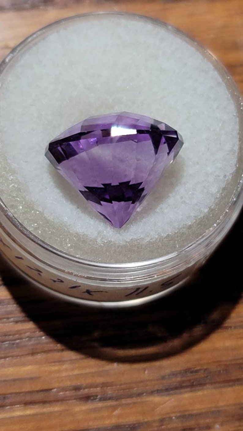 LOOSE Gemstone-large Checkerboard Cut Natural Amethyst Oval, 9.45ct ...