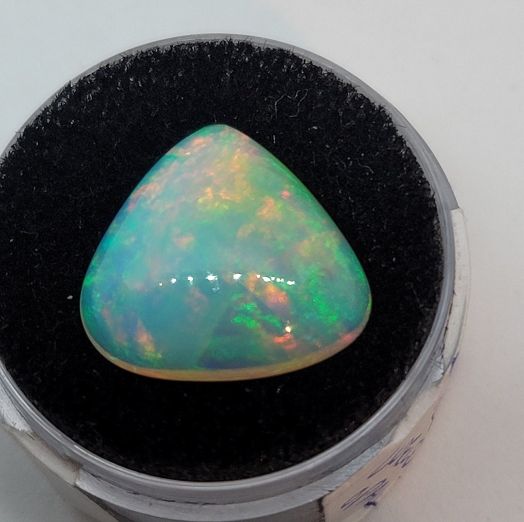 LOOSE GEMSTONE- Big Triangle Cut Natural Ethiopian Opal, 6.42ct ...