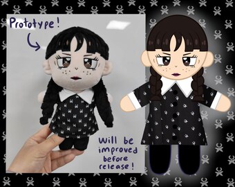 Wednesday Plush - Etsy