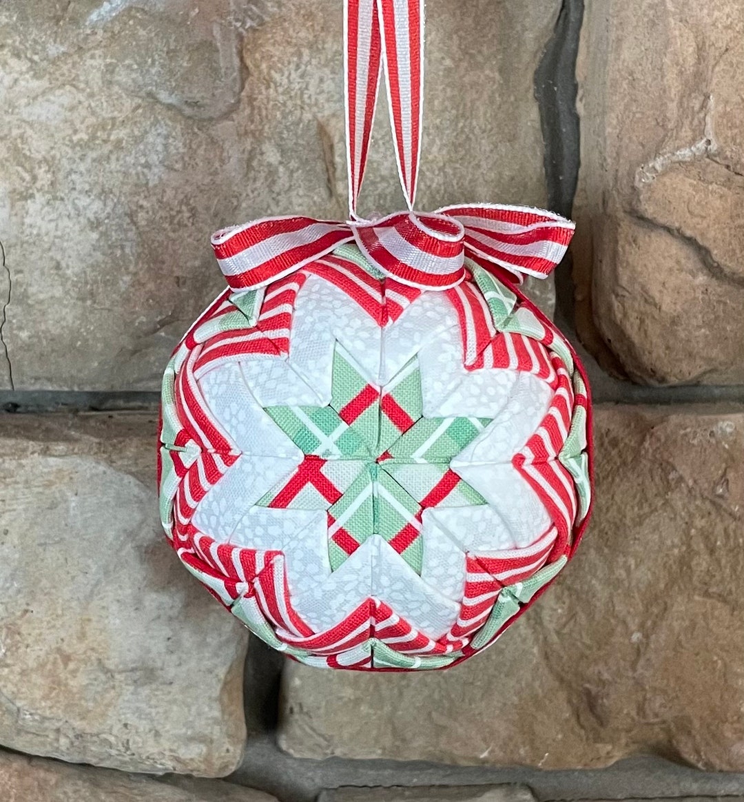 Quilted Christmas Ornament - Etsy