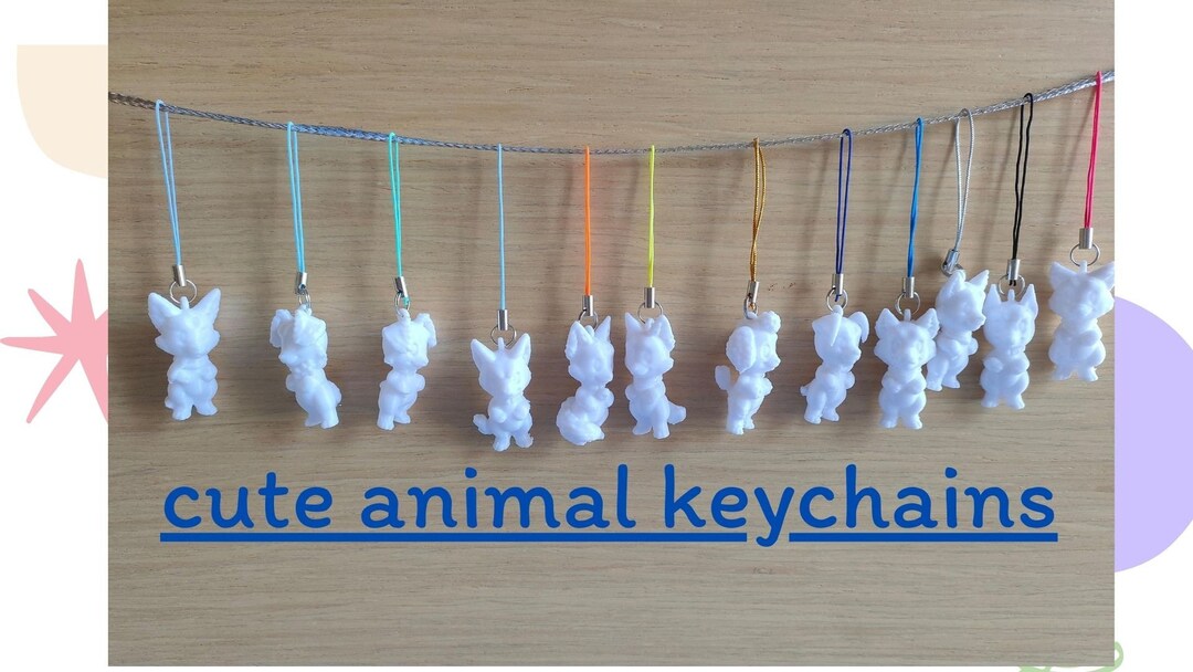 Cute Animal Keychains - Etsy