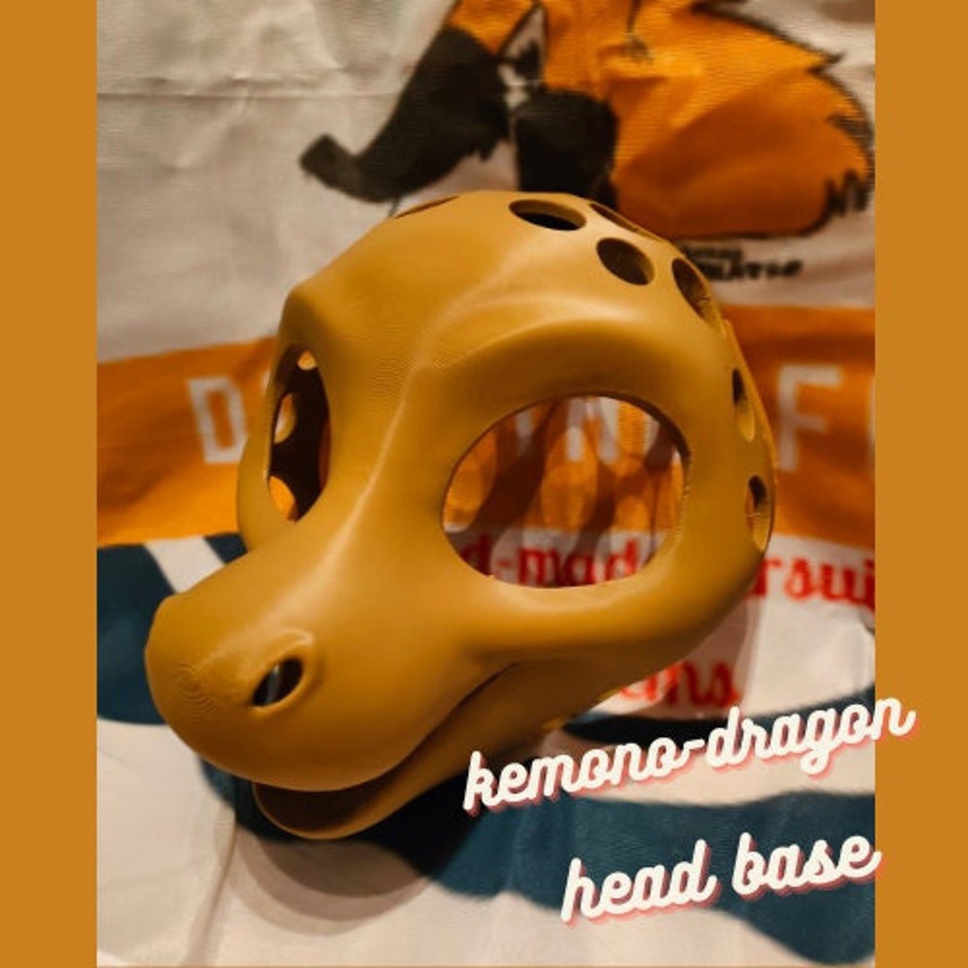 KEMONO DRAGON HEAD Fursuit 3D Printed - Etsy