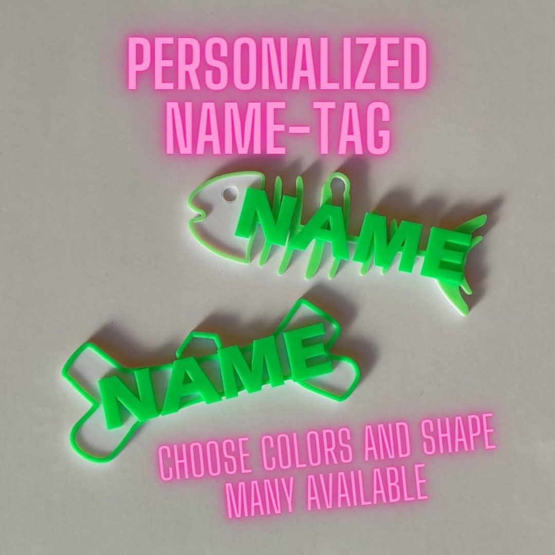 PERSONALIZED NAME TAG for Fursuit and Cosplay - Etsy