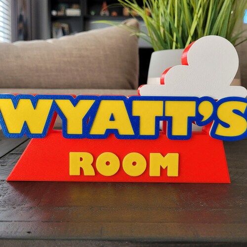 Toy Room Door Name Sign Custom Made 3D Printed Story Sign for - Etsy