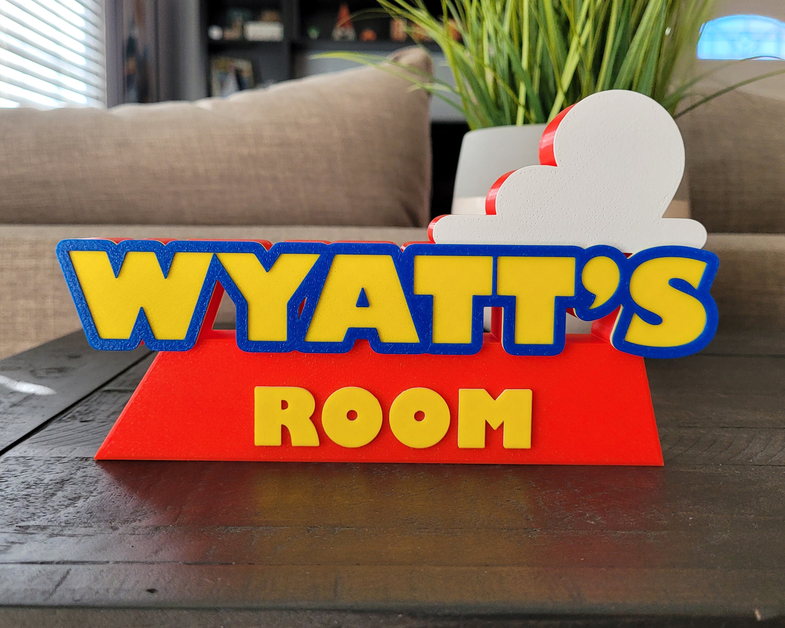 Toy Room Desk Name Sign Custom Made 3D Printed Story Sign for - Etsy