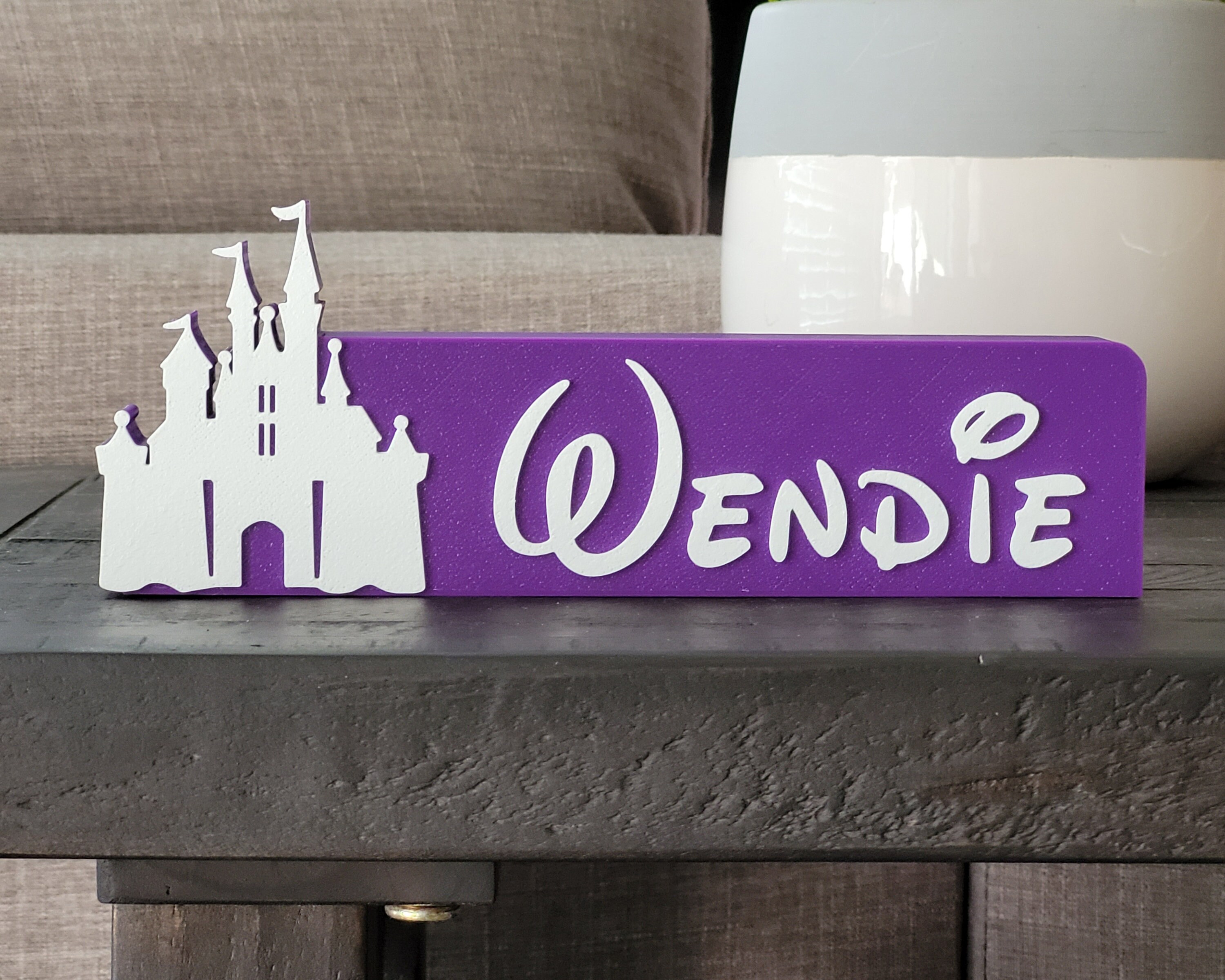 Castle Name Sign Custom Made 3D Printed Teacher Sign Librarian | Etsy