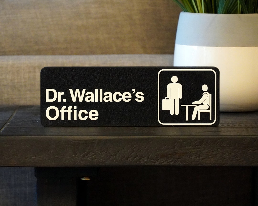 Office Gift Personalized Office Sign for the Office Desk Custom Sign ...