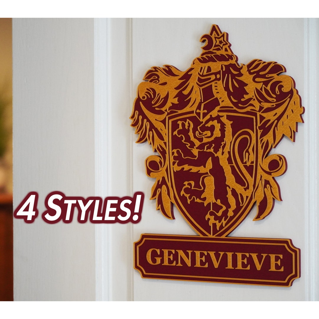 Wizard House Door Sign Personalized Door Hanger Decor for Kid Rooms ...