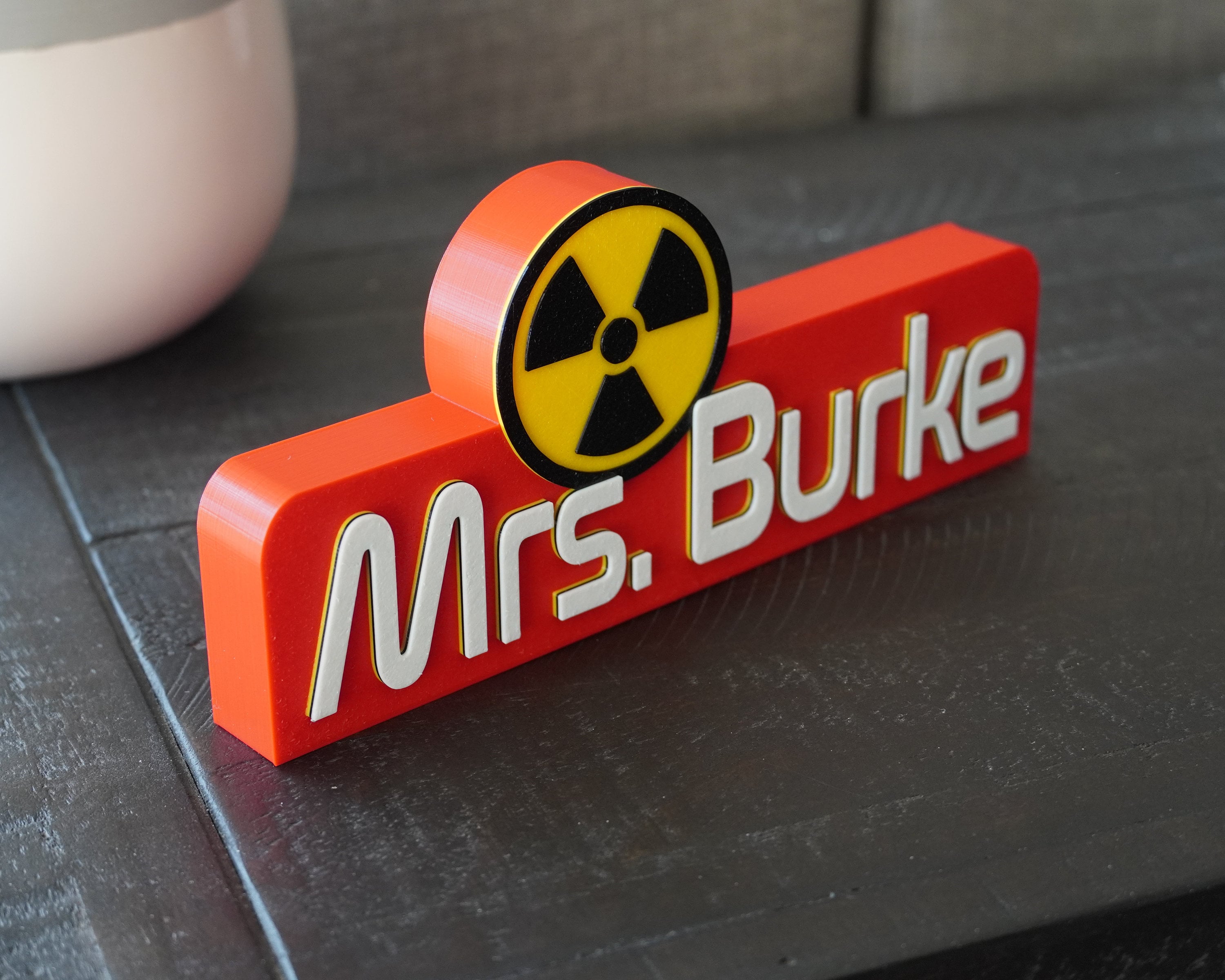 Science Name Sign 3D Printed Name Plate Science Teacher Gift - Etsy