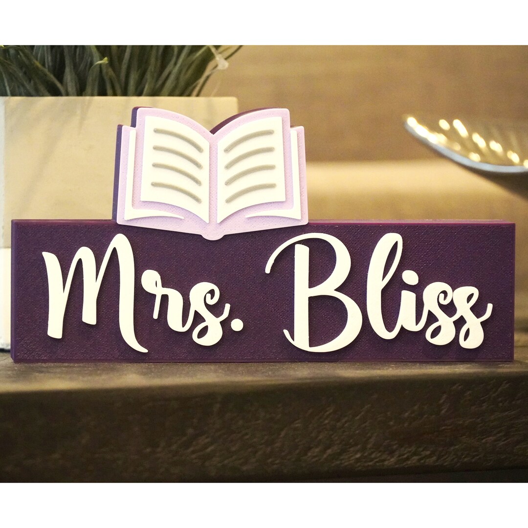 Bookworm Name Sign Librarian Gifts Bookworm Gifts Gift for Librarian ...