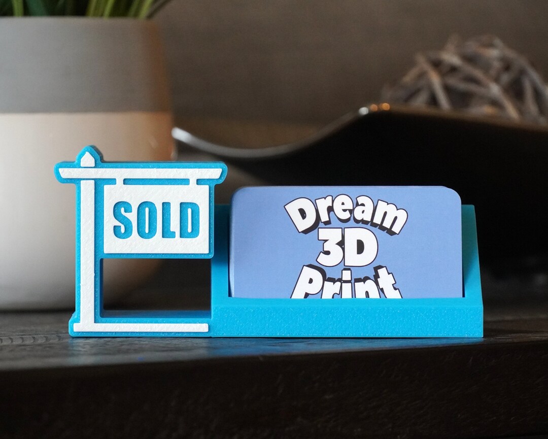 Real Estate Business Card Display - Business Card Holder Realtor Gift ...