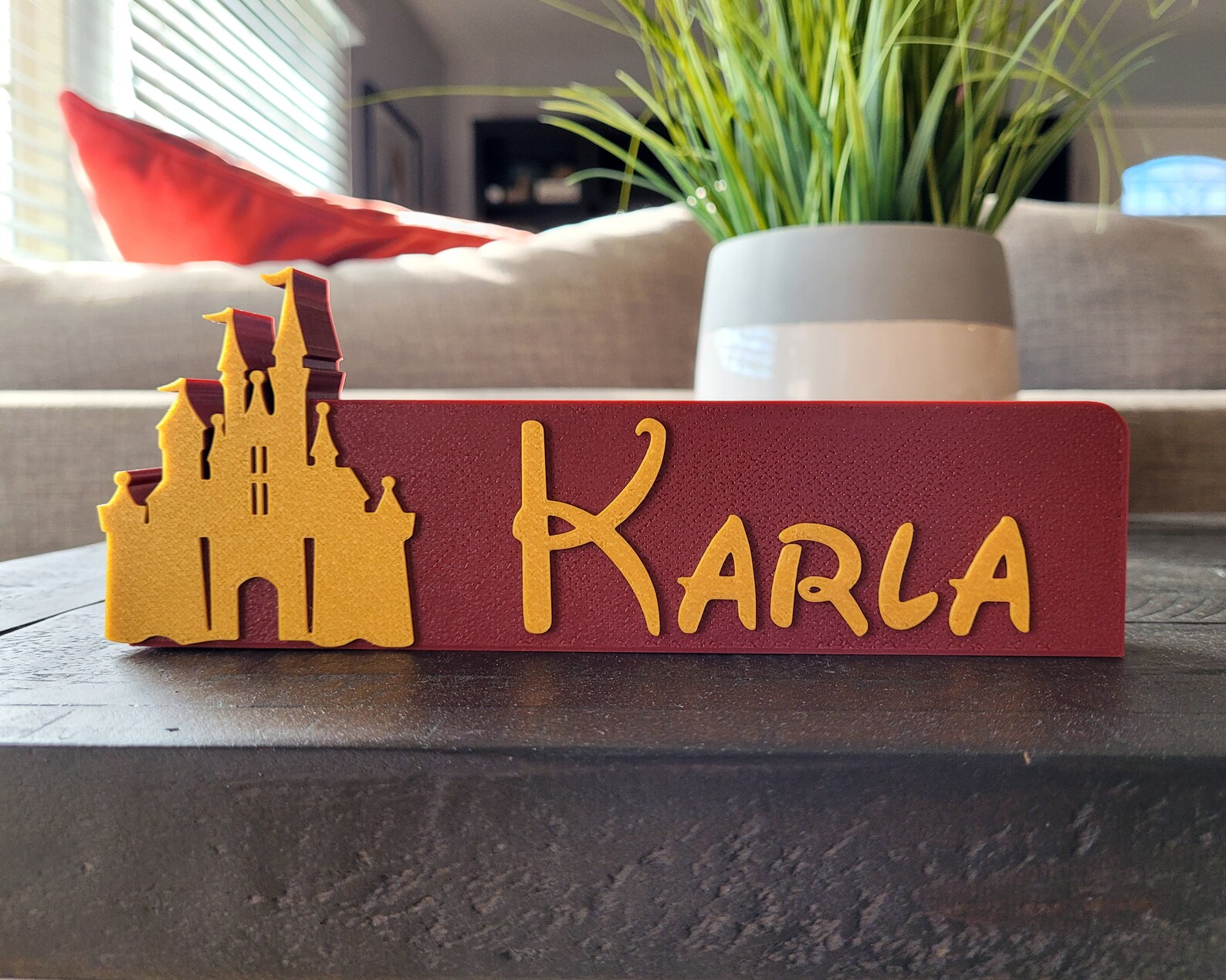 Castle Name Sign Custom Made 3D Printed Teacher Sign Librarian | Etsy