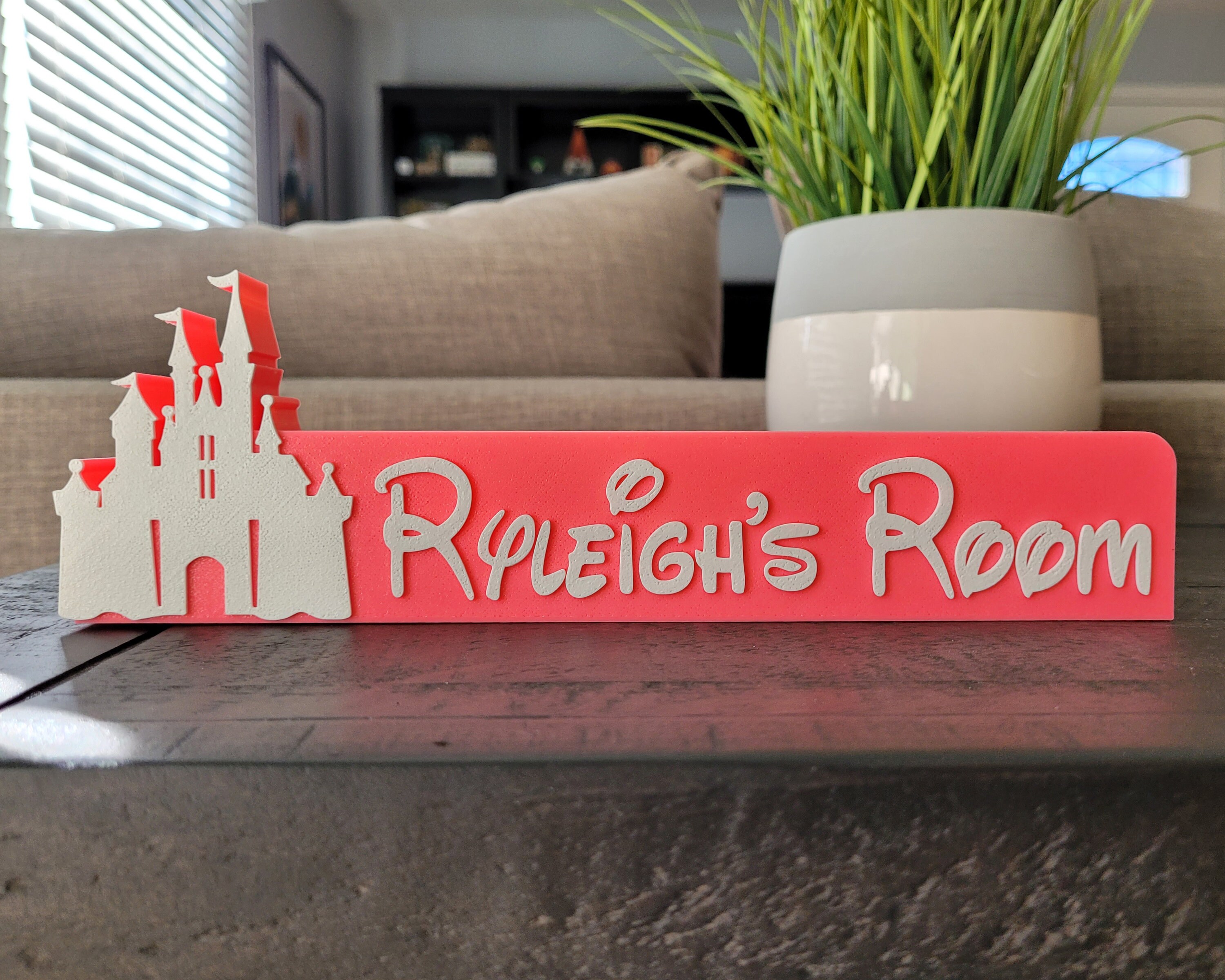 Castle Name Sign Custom Made 3D Printed Teacher Sign Librarian | Etsy