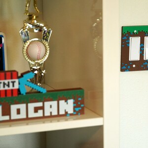 Mining Light Switch Cover Mining Switch Plates Video Game Kids Room ...