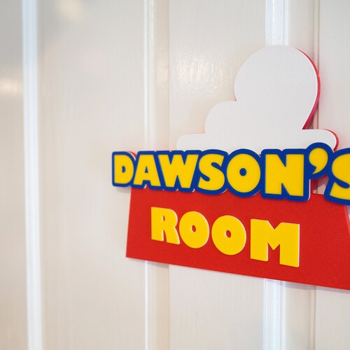 Toy Room Door Name Sign Custom Made 3D Printed Story Sign for - Etsy