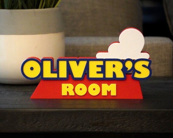 Toy Room Desk Name Sign Custom Made 3D Printed Story Sign for | Etsy