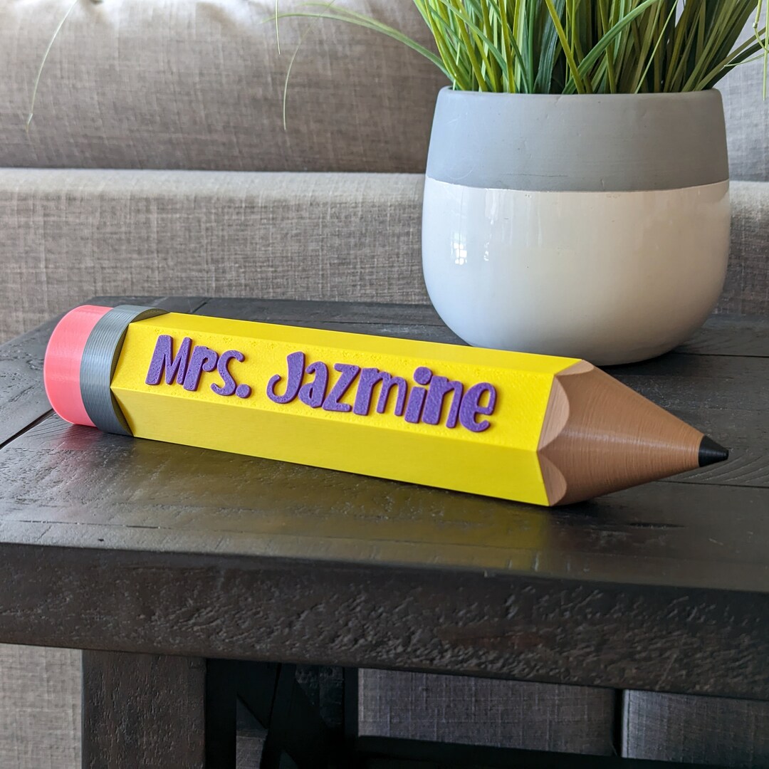 Personalized Pencil Name Sign: Teacher Appreciation Gift (11 Inches) - Etsy