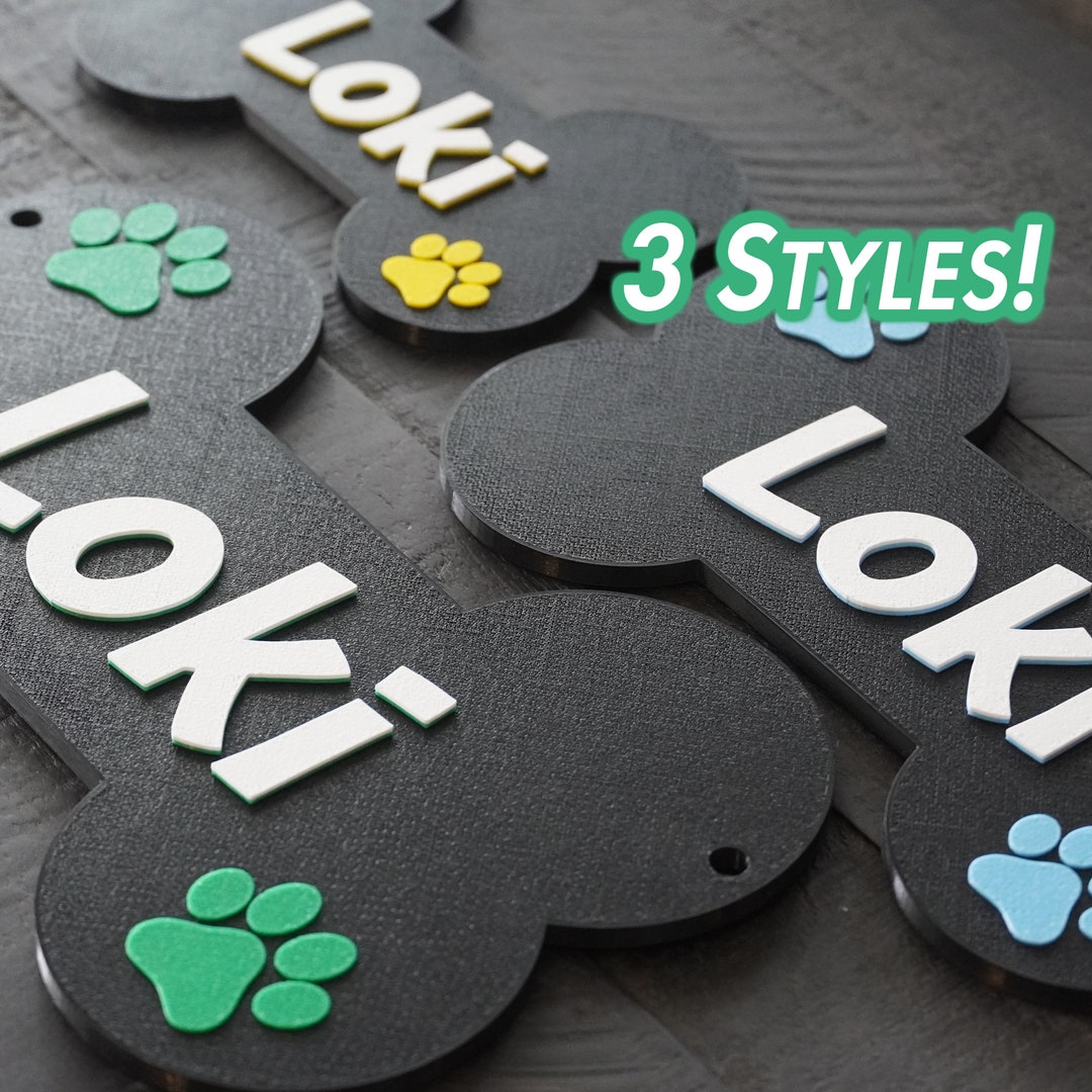 Personalized Dog Name Sign Dog Crate Tag Sign Kennel Sign Gifts for ...