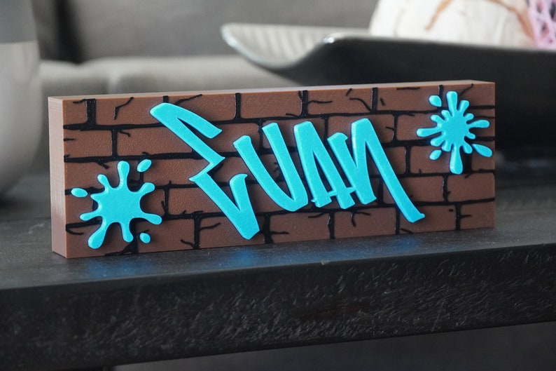 Street Art Name Sign Graffiti Art Brick Wall Name Sign Pop Art ...