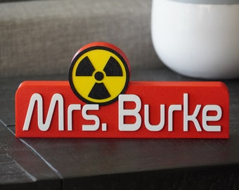 Science Teacher Name Sign 3D Printed Name Plate Science - Etsy