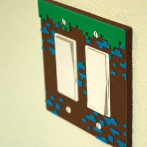Mining Light Switch Cover Mining Switch Plates Video Game Kids Room ...