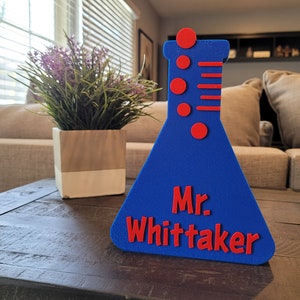 Science Teacher Name Sign 3D Printed Name Plate Science - Etsy