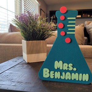 Science Teacher Name Sign 3D Printed Name Plate Science Teacher Gift ...